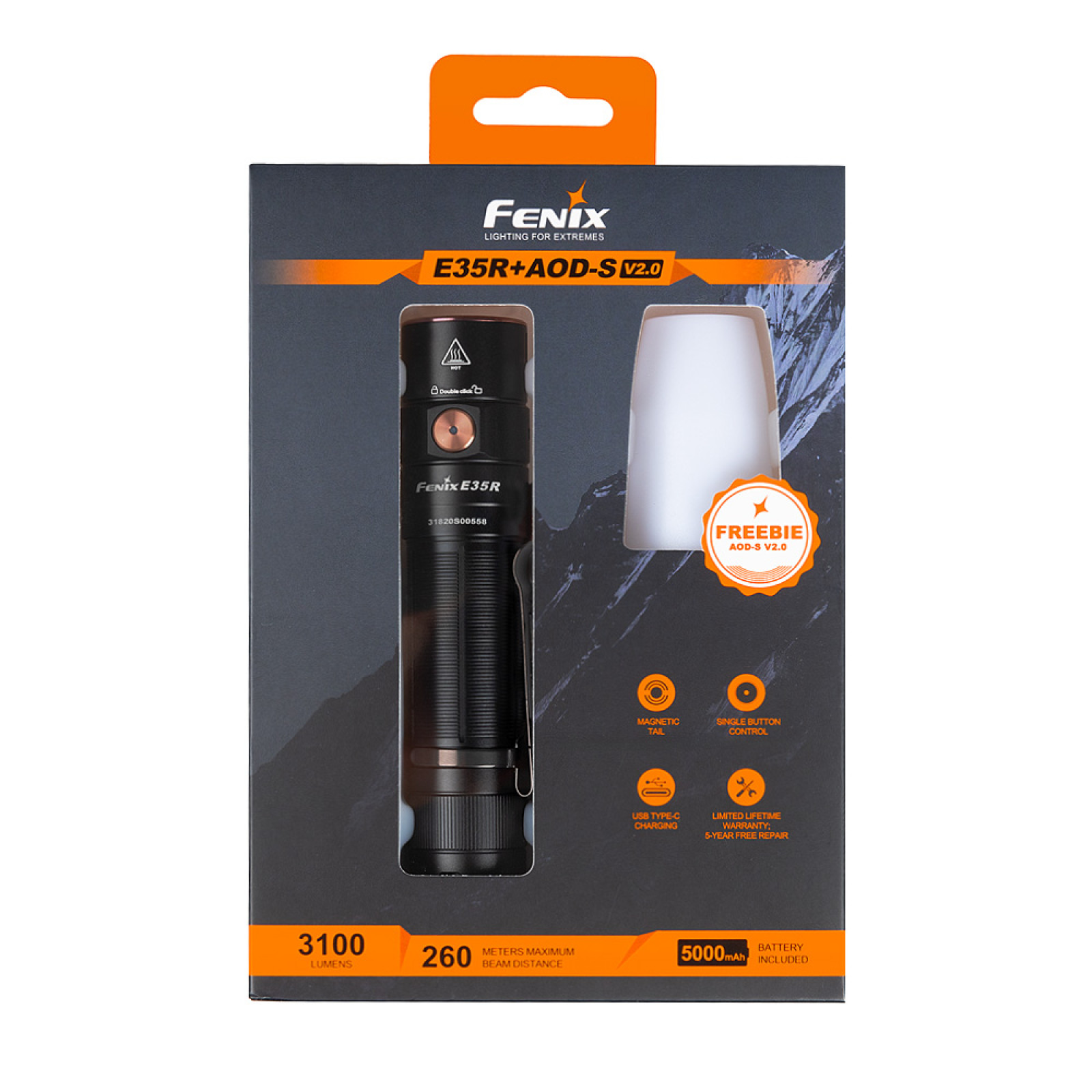 Fenix E35R taskulamppupaketti 3100 lm | fenixvalaisimet.fi